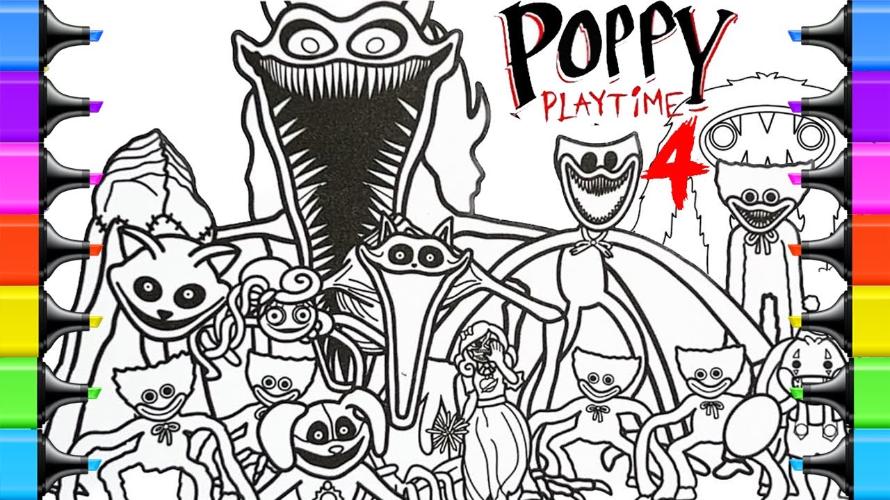 NEW Monster All Capnat / How to Color ALL Monster from Poppy Playtime ...