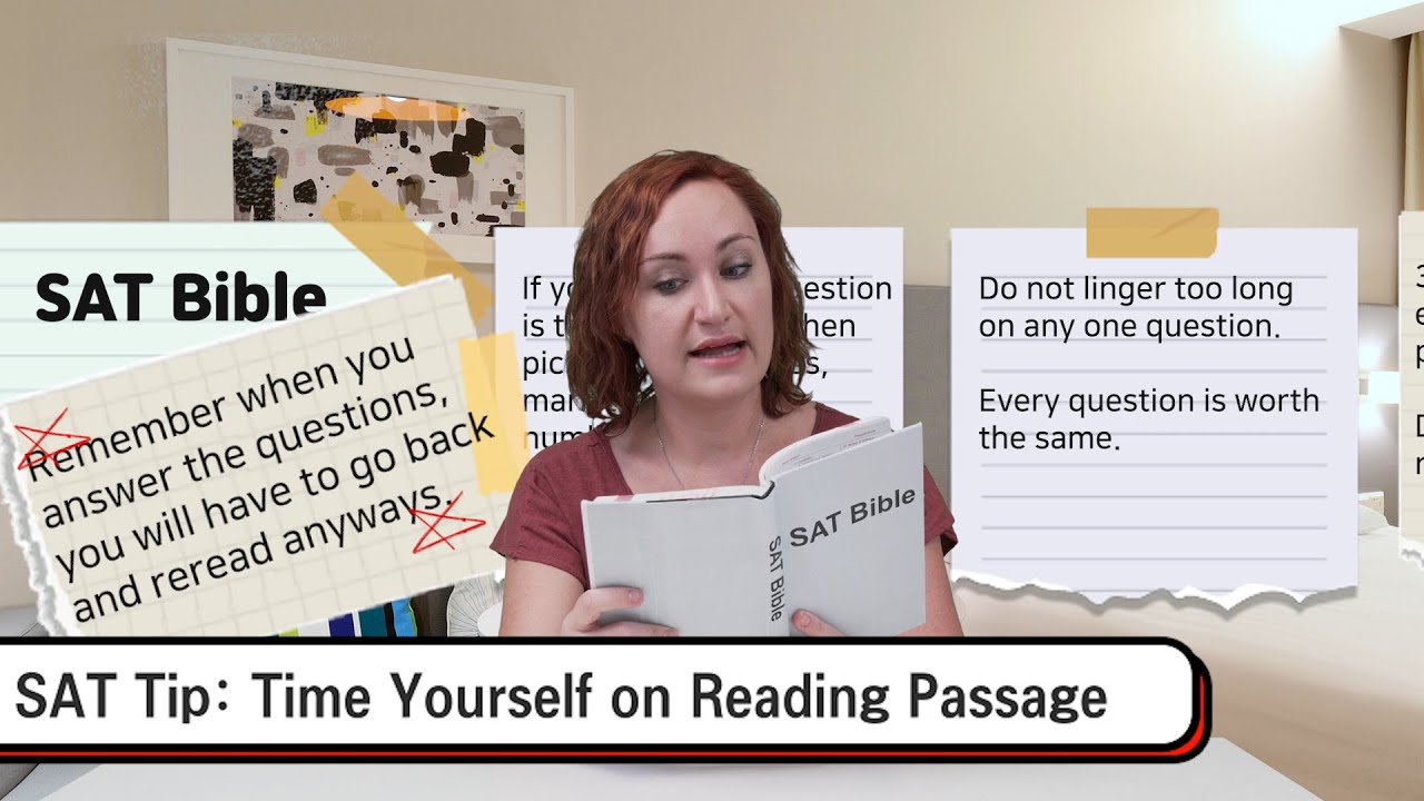 SAT Tip: Time yourself on the reading passage | SAT Prep | Short Story ...