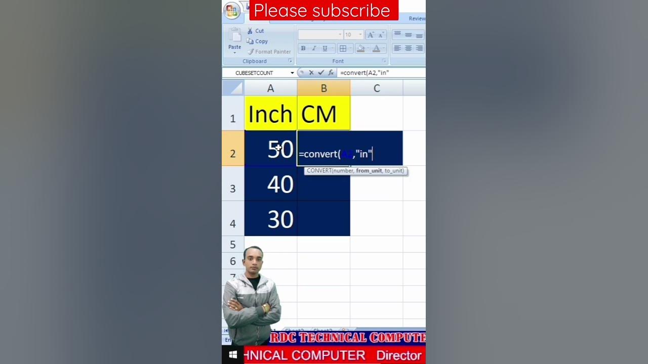 Convert Inch TO Cm In Excel tranding excel viral best shorts convert-inch-to-cm-in-excel-tranding-excel-viral-best-shorts
