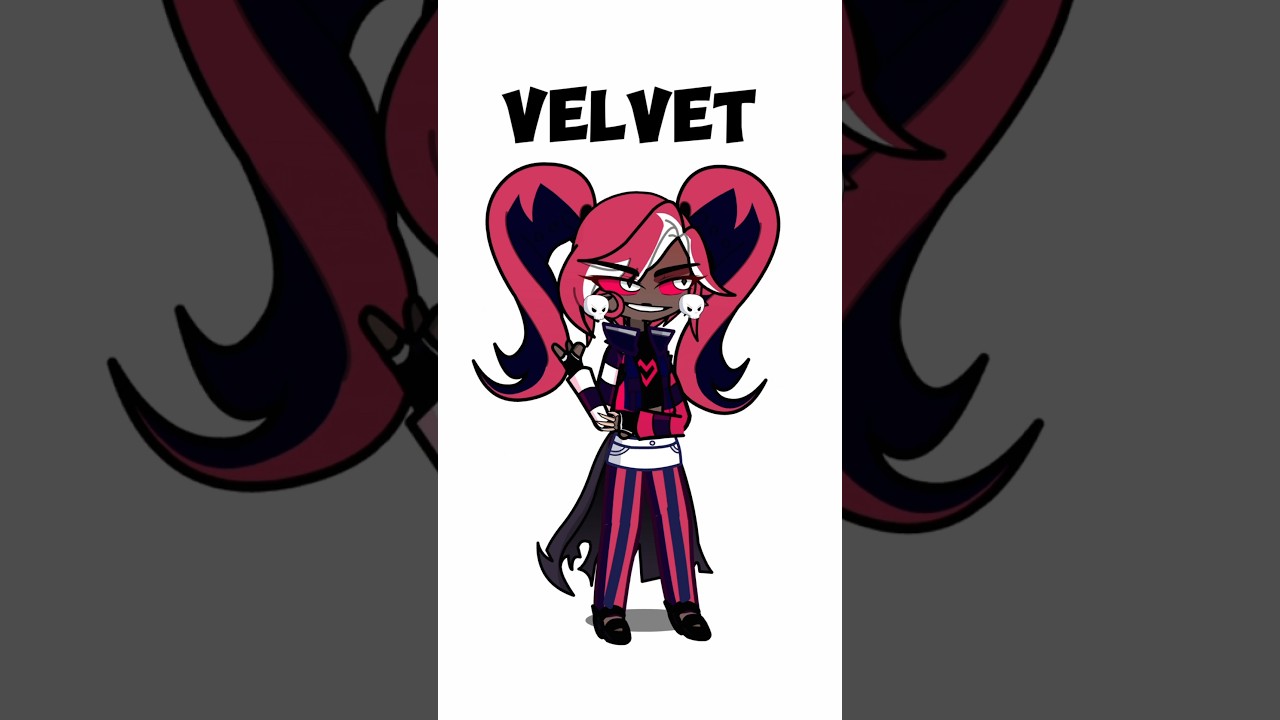 Making Velvet from hazbin hotel the Vees in gacha life 2 :D - YouTube