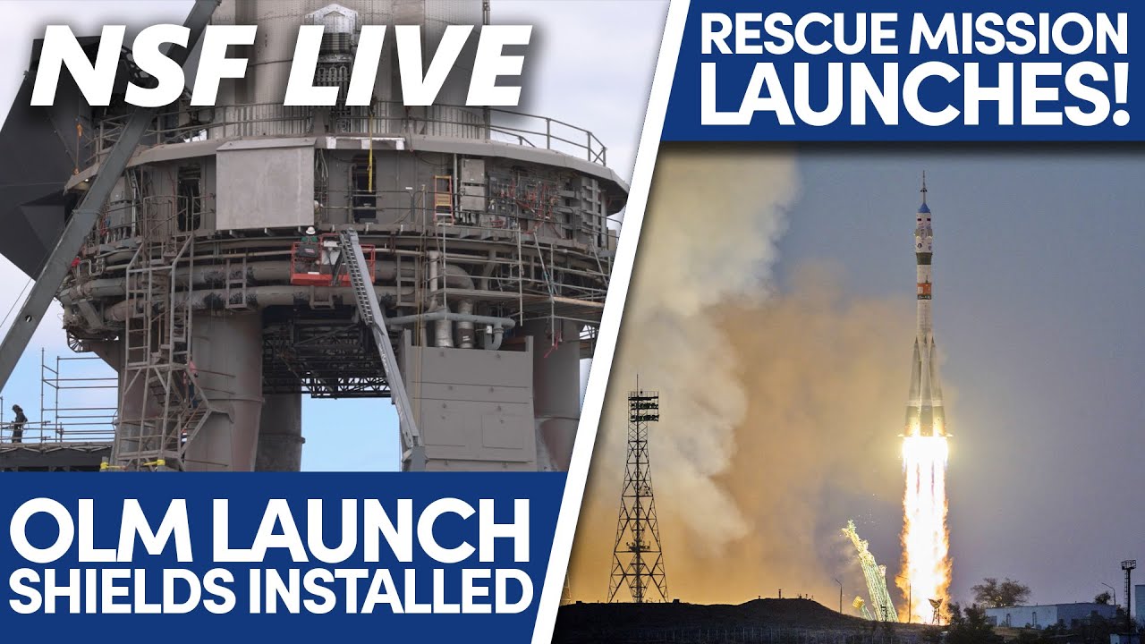 NSF Live: SpaceX puts finishing touches on Starship pad, Russia ...