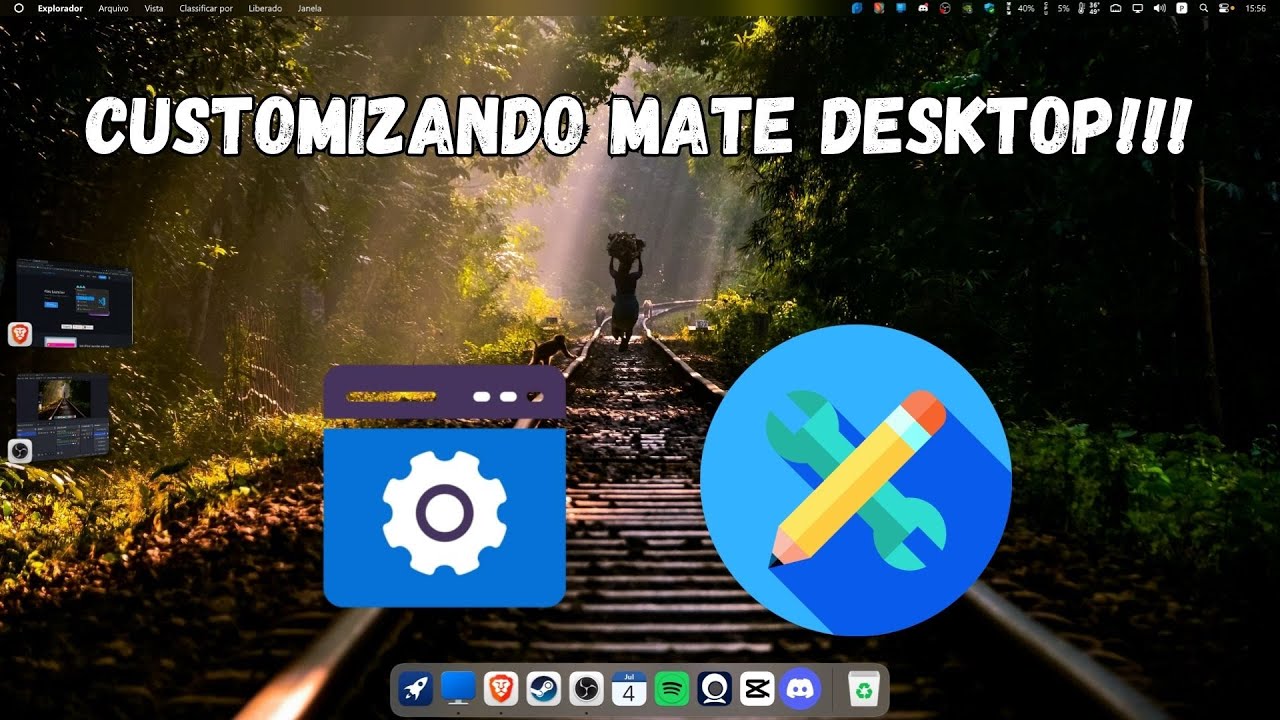 CUSTOMIZANDO MATE DESKTOP!!! MATE MODERNO VISUAL APRIMORADO!!! - YouTube