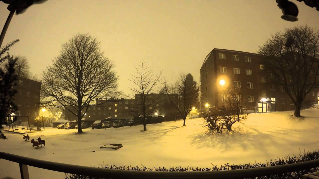 Snow fall time lapse. Oslo, Norway - YouTube