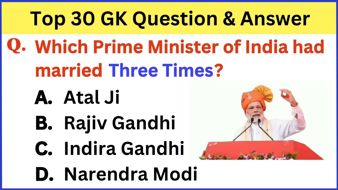 Top 30 Interesting GK Question and Answer | Gk Questions and Answers ...