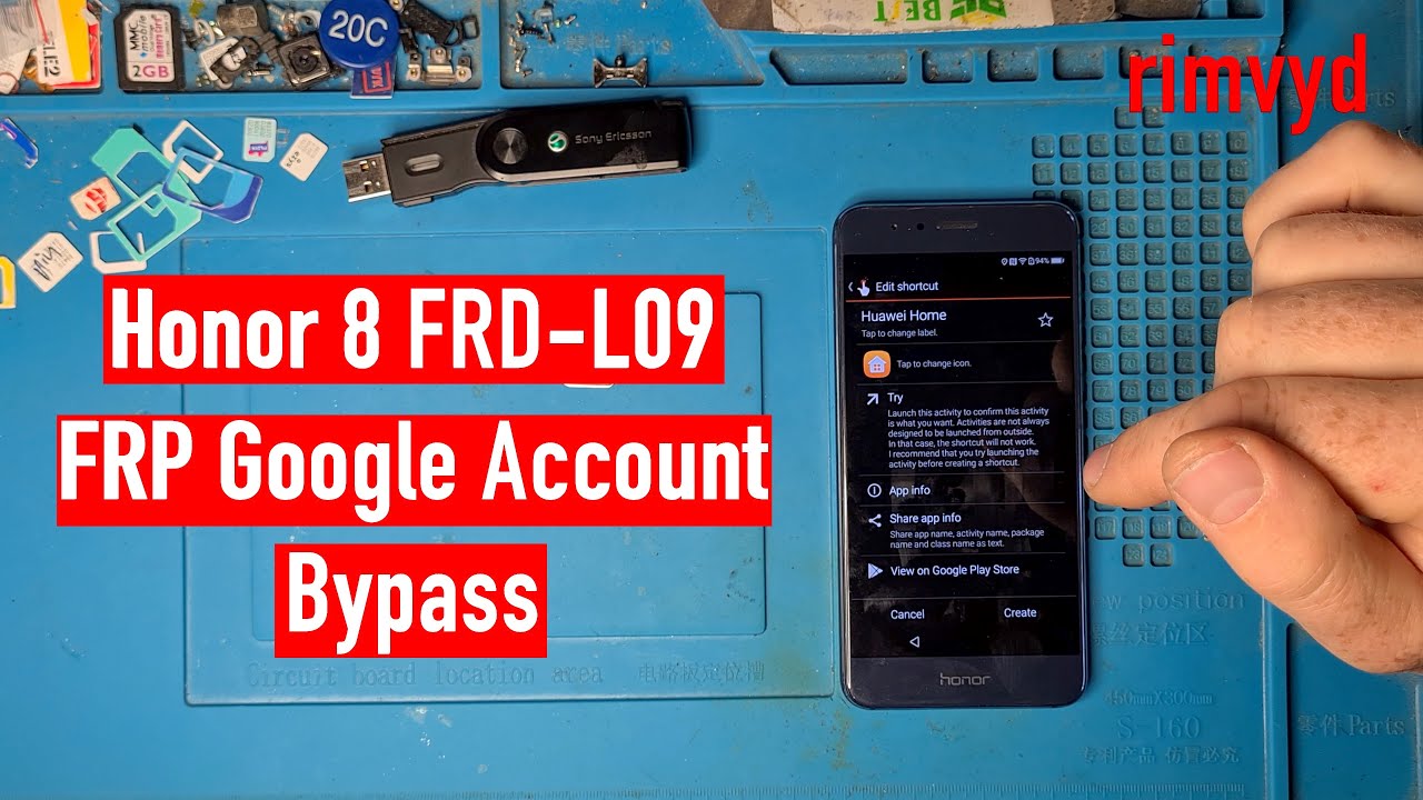 Honor 8 FRD L09 FRP Bypass - YouTube