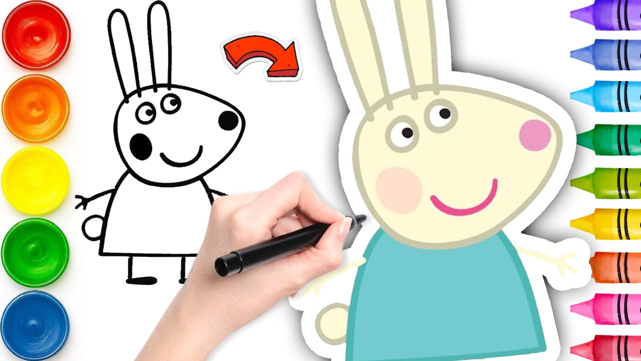 How to Draw Rebecca Rabbit from Peppa Pig #peppapig #drawing - YouTube