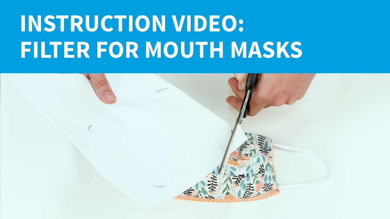 Instruction video: filter for mouth masks - YouTube