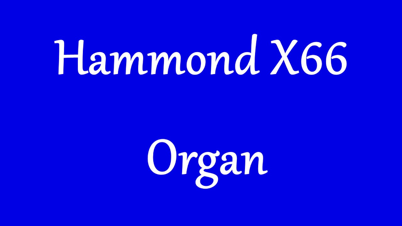 Cumbia Calé Hammond X66 Organ - YouTube