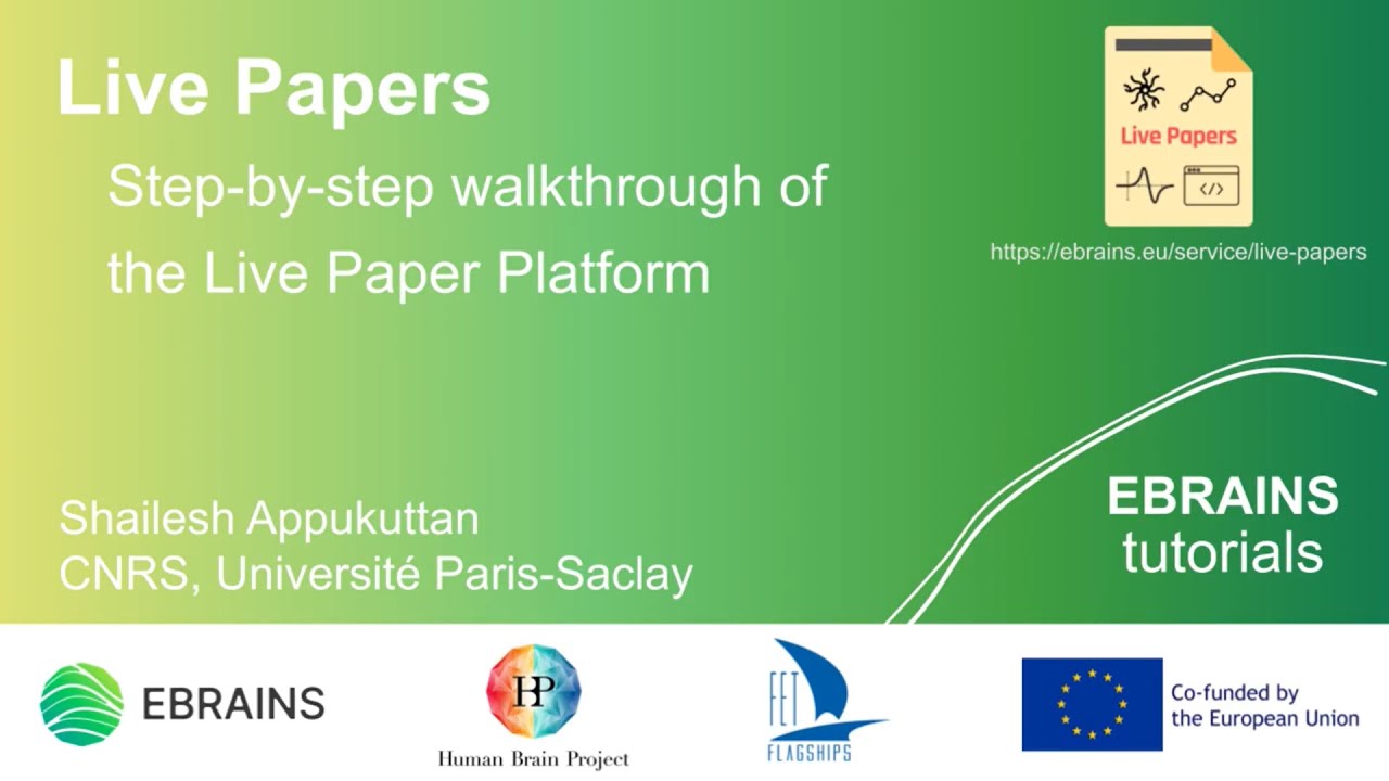 EBRAINS Live Papers - Platform - YouTube