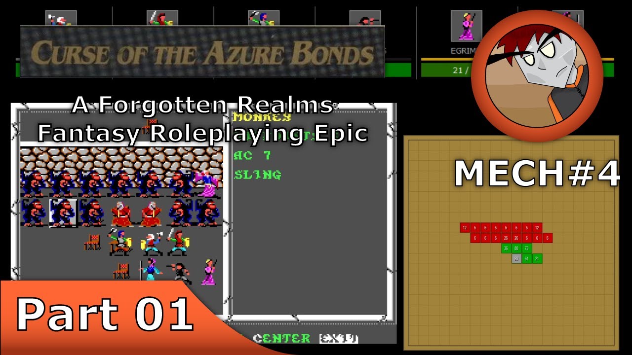 Curse of the Azure Bonds (SSI, Goldbox CRPG) - Part 01 - YouTube