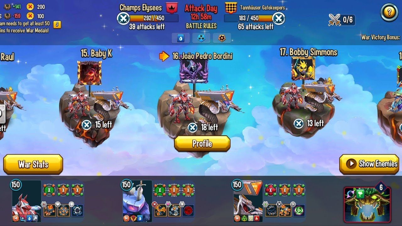 Monster Legends- Elite war Vs TG (FT. Força lendária). Serpentex ...