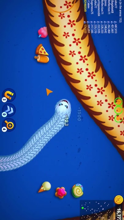 🐍WORMSZONE.IO | GIANT SLITHER SNAKE TOP 01 /Epic Worms Zone Best Gameplay#LittlewzGamer#games# ...