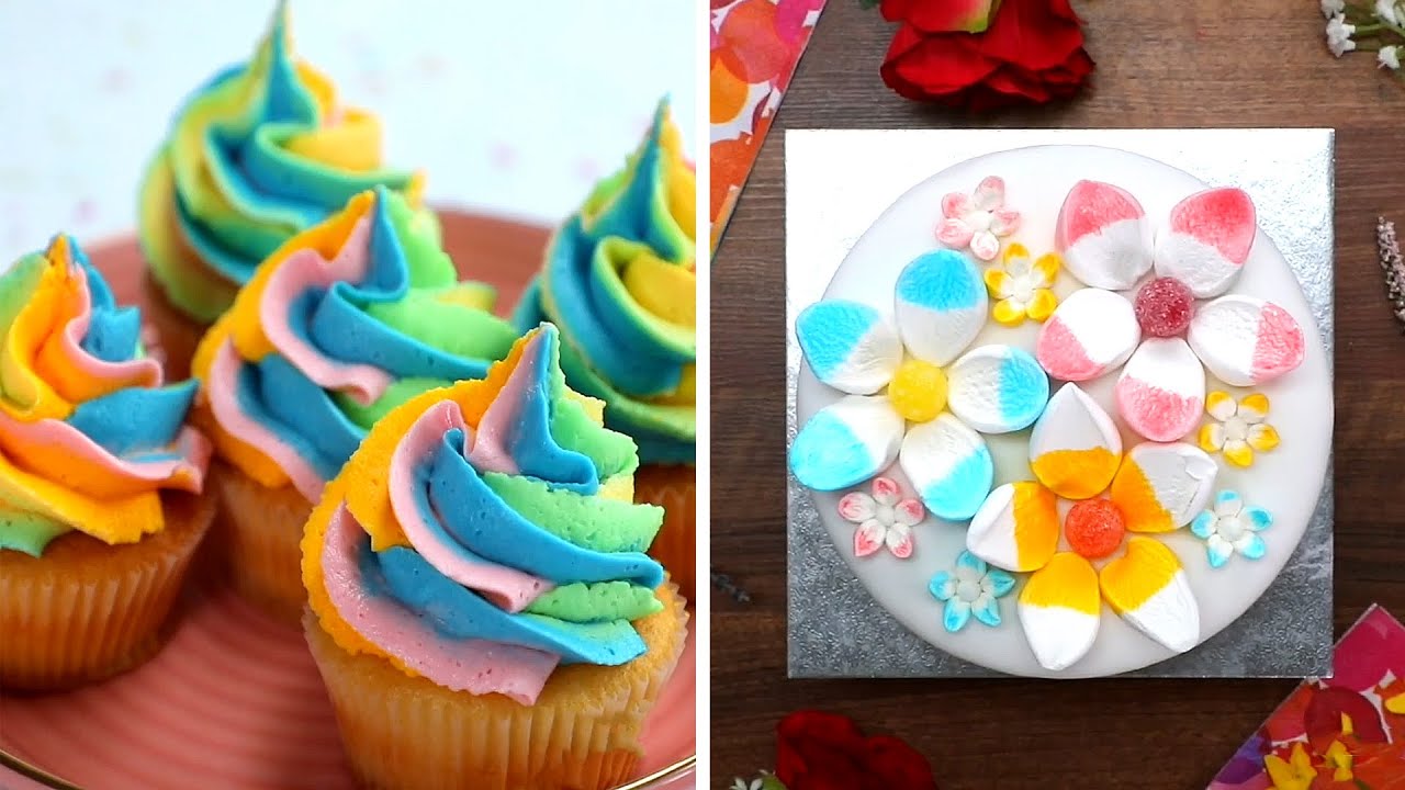 17 Clever and Colorful Cake Hacks - YouTube
