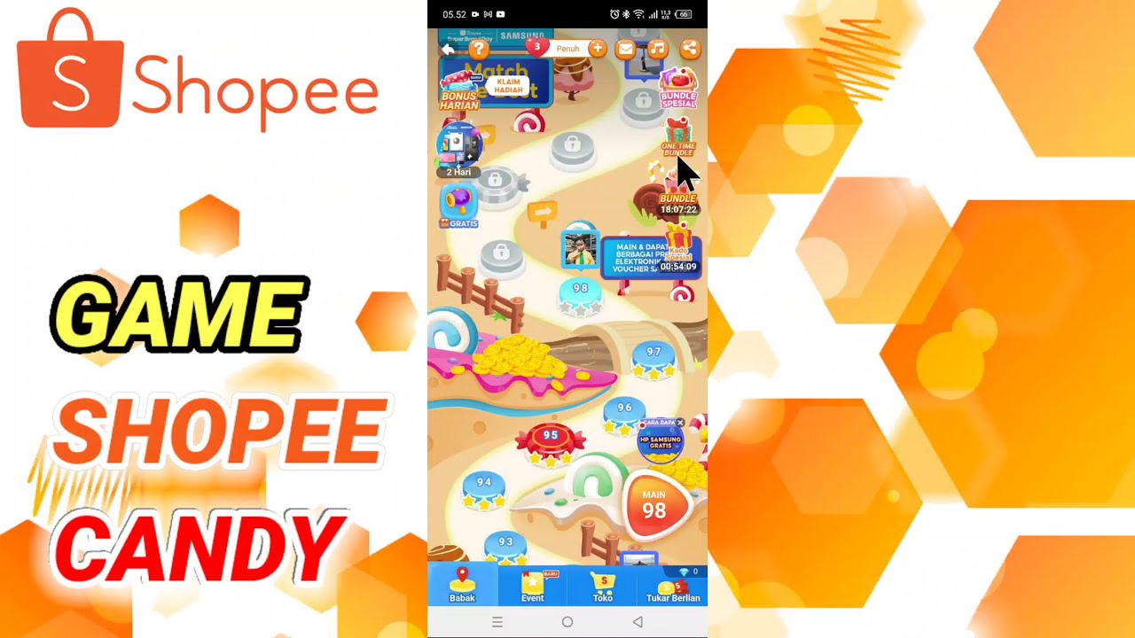 Cara Bermain Game Shopee Candy Di Aplikasi Shopee - YouTube