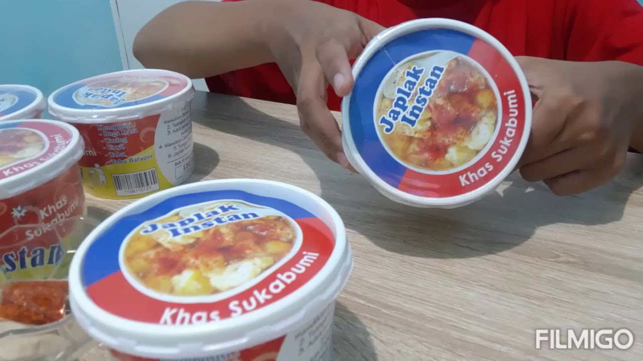 Makan JAPLAK INSTAN KHAS SUKABUMI, pedesssnya mannteeppl - YouTube