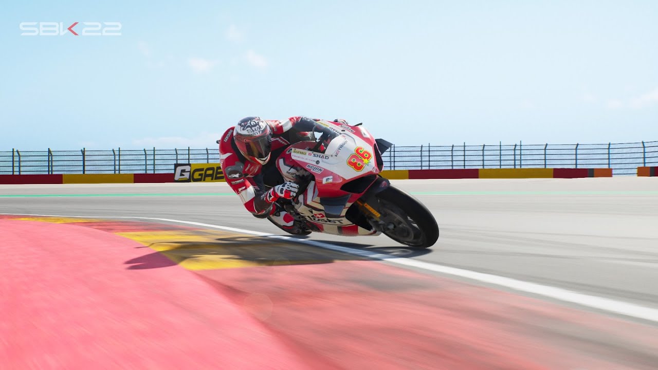 【PS4】SBK 22 DUCATI Panigale-V4-R テスト走行 モーターランド アラゴン - YouTube