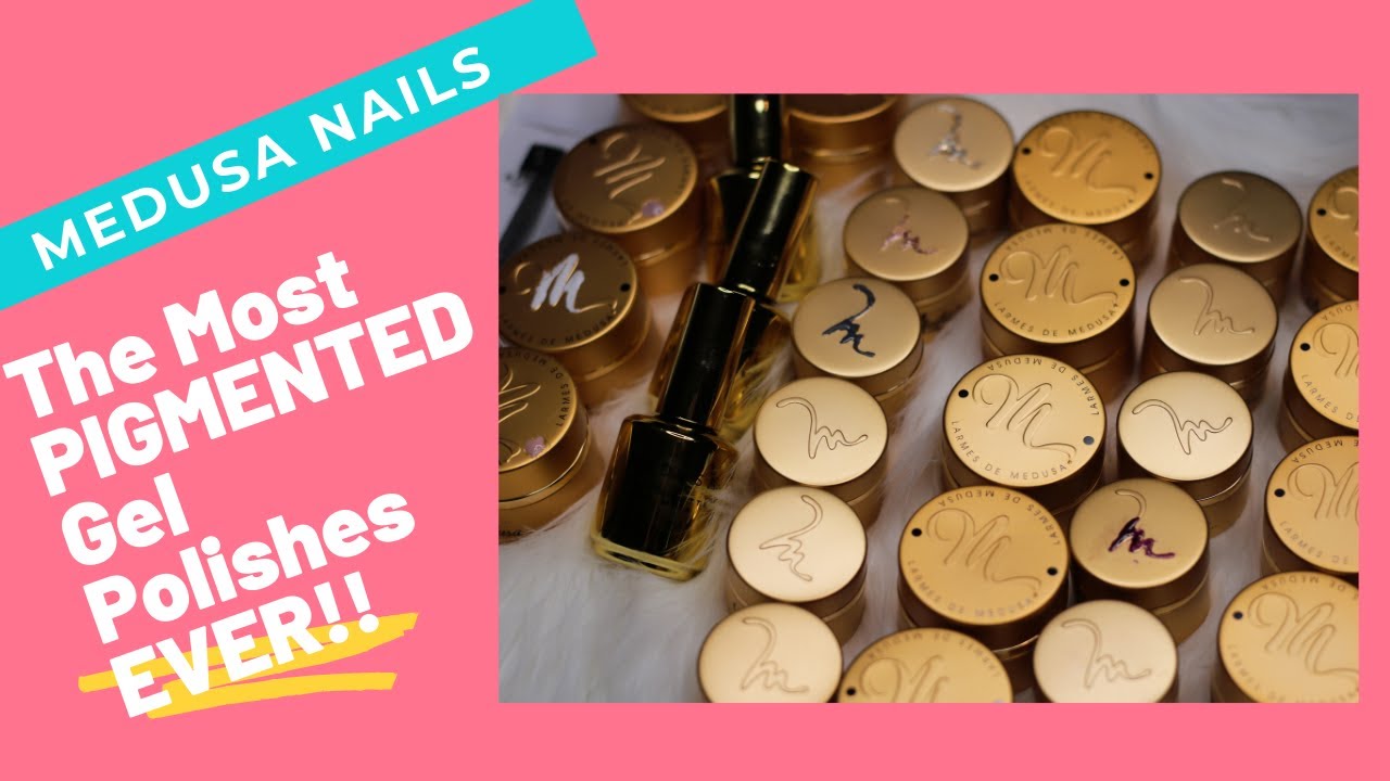 The MOST PIGMENTED Gel Polish Colors EVER!!! | Medusa Nail Gel Swatches ...