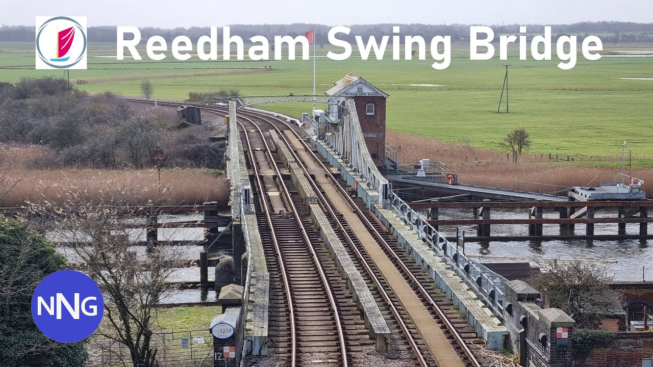 Reedham Swing Bridge & Station – The Wherry Lines - March 2023 - YouTube