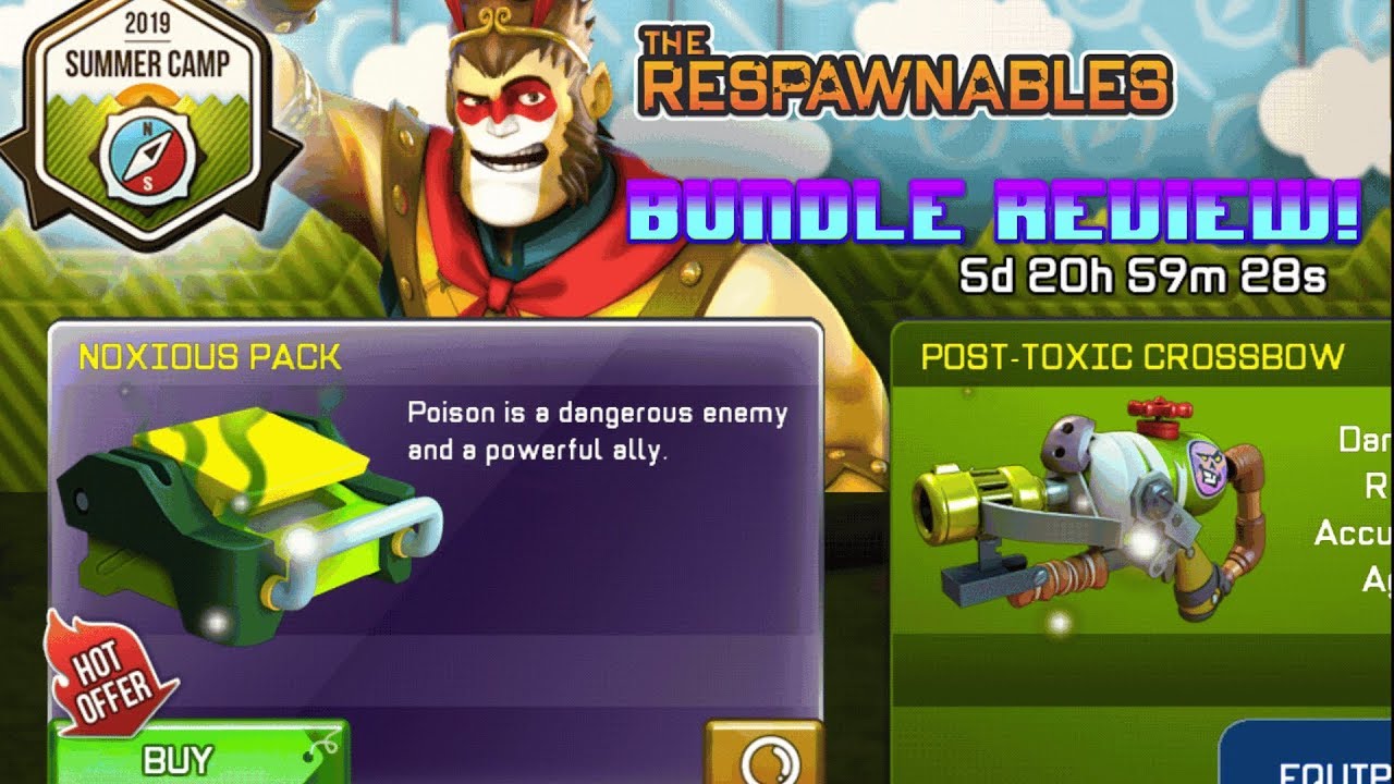 BEST BUNDLE REVIEW! SUMMER CAMP 2019 TRIAL 2 RESPAWNABLES - YouTube