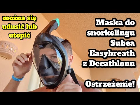 OSTRZEŻENIE ⚠️ Maska do snorkelingu Subea Easybreath 900 do zanurzeń z Decathlon - czytaj opis.