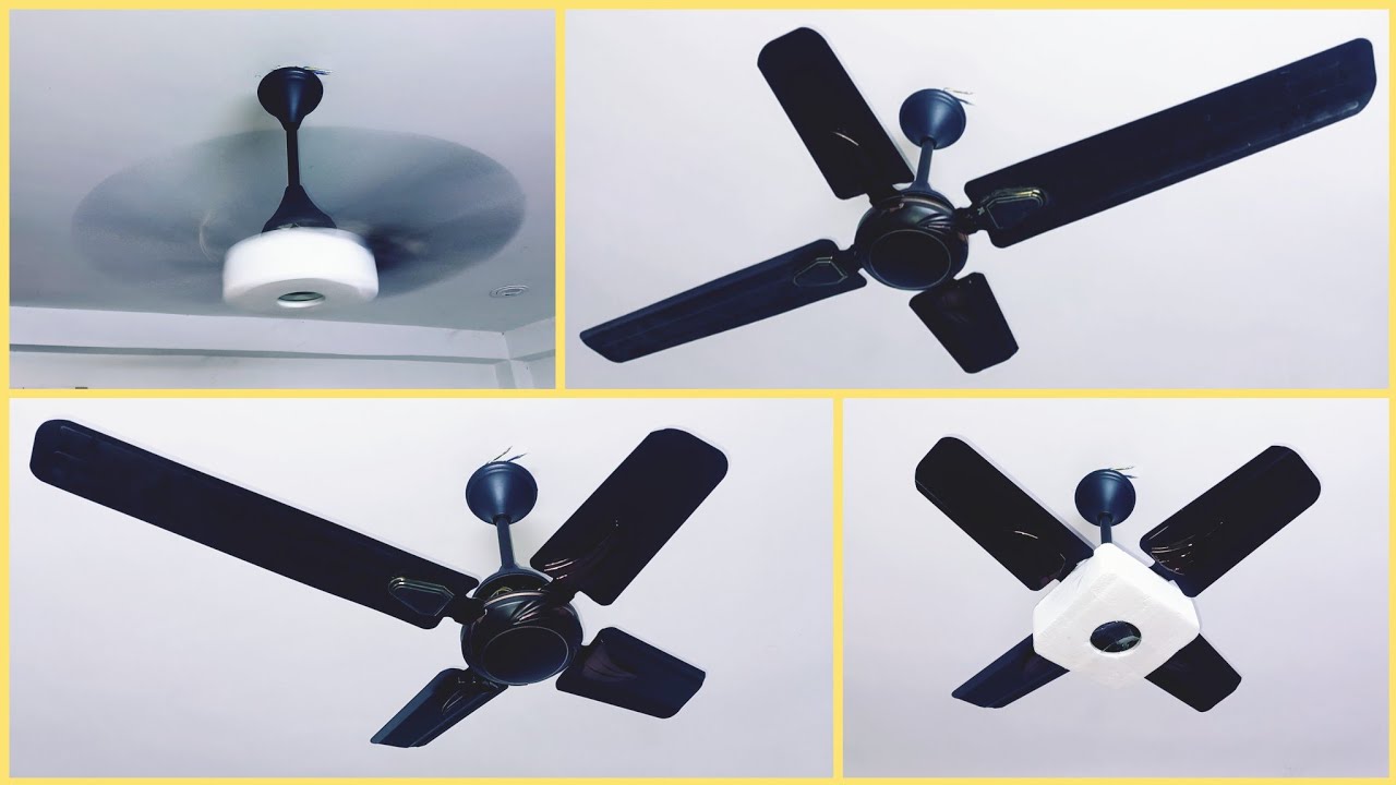 Ceiling Fan 4GP Blade Horizontally Rotation Test ~ Ultra High Speed 100 ...