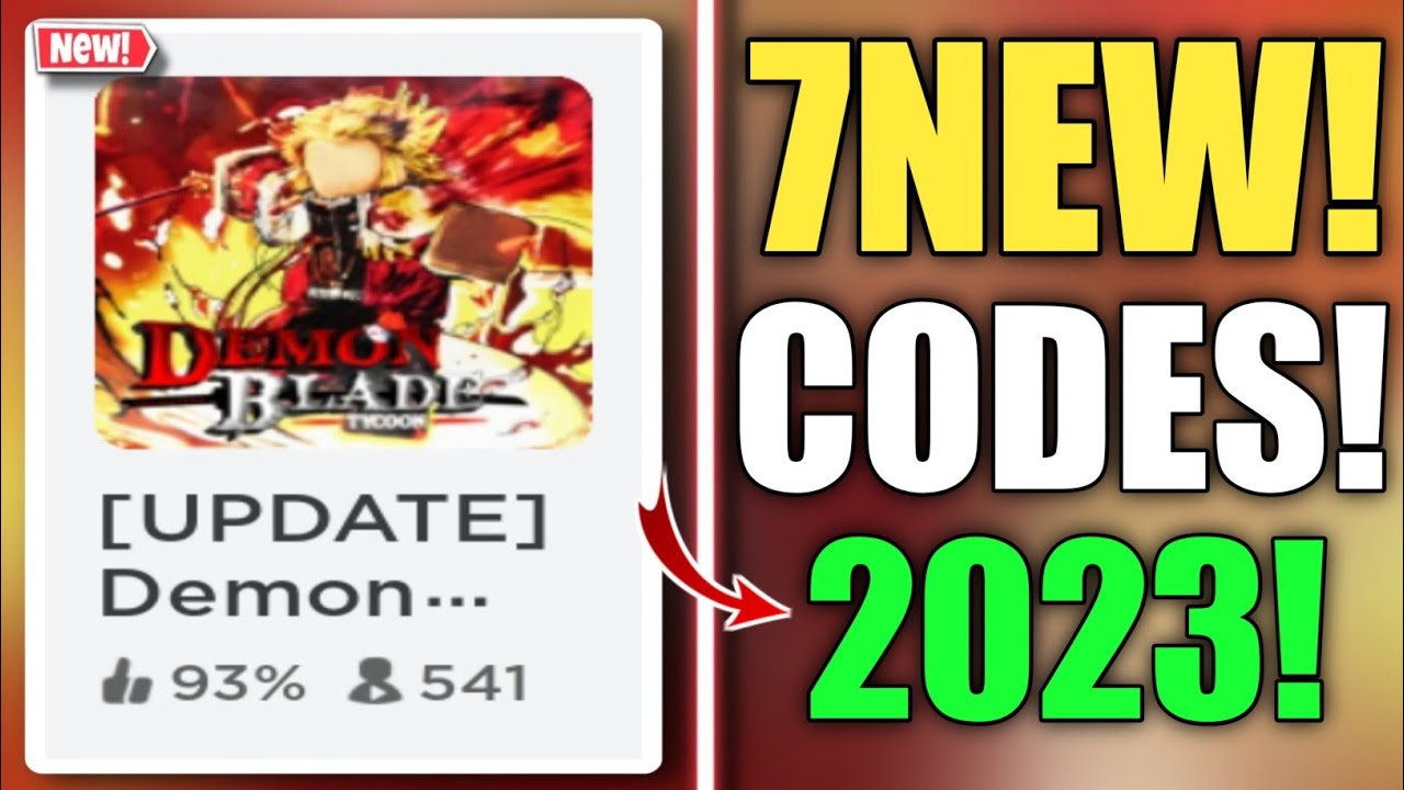 🎁UPDATE🎁 "July" NEW CODES DEMON BLADE TYCOON REDEEM CODES || REDEEM ...