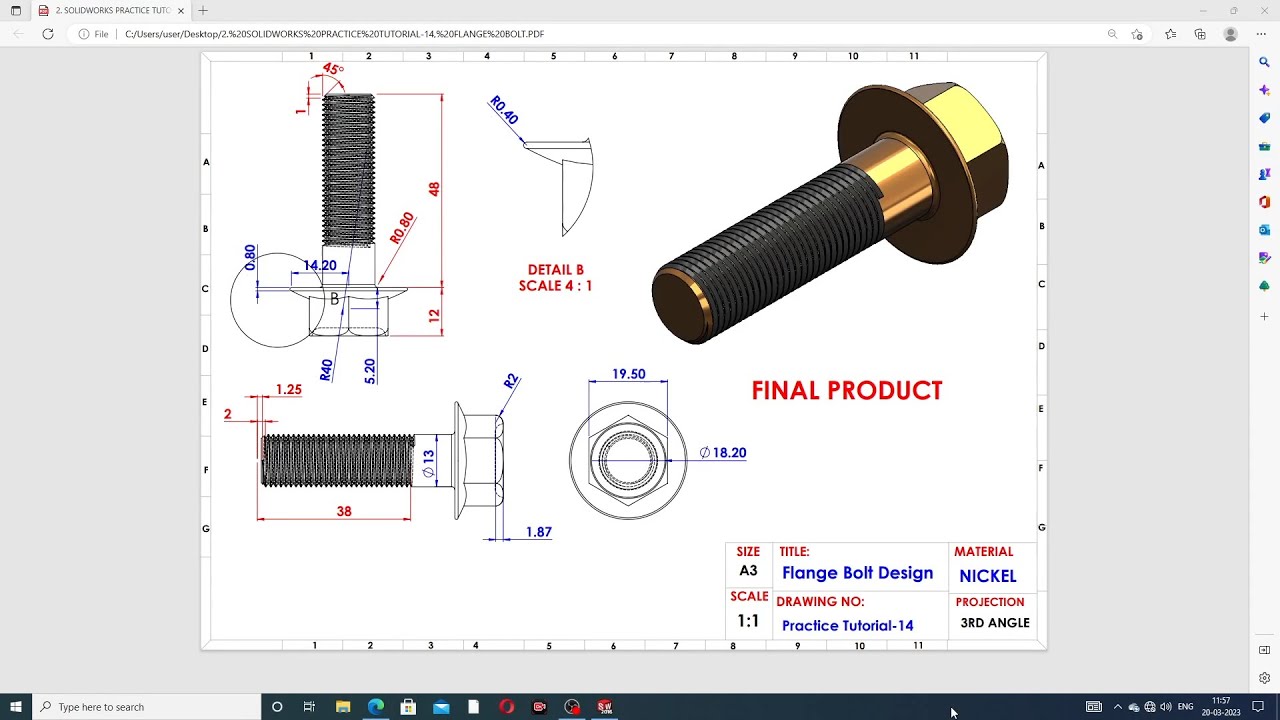SOLIDWORKS PRACTICE FOR BEGINNER STUDENTS-16 - YouTube