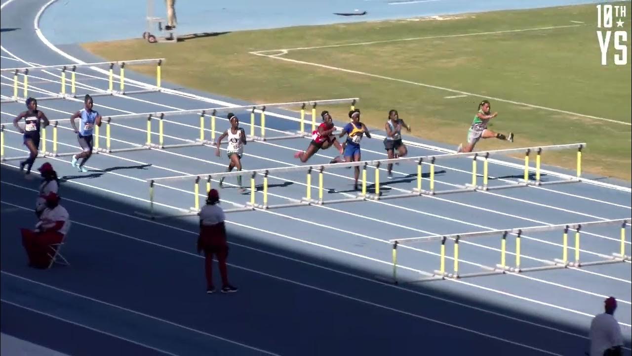 Bahamas U17 100M Hurdles Girls Finals Carifta Trials and National High School Championships ...