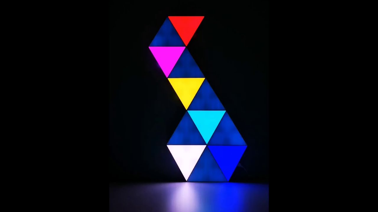 Triangle gaming room lights - YouTube