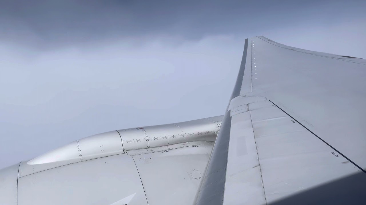 In Flight Turbulence 777 Wing Flex North Pacific - YouTube