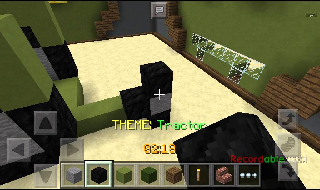 Minecraft build battle tractor - YouTube