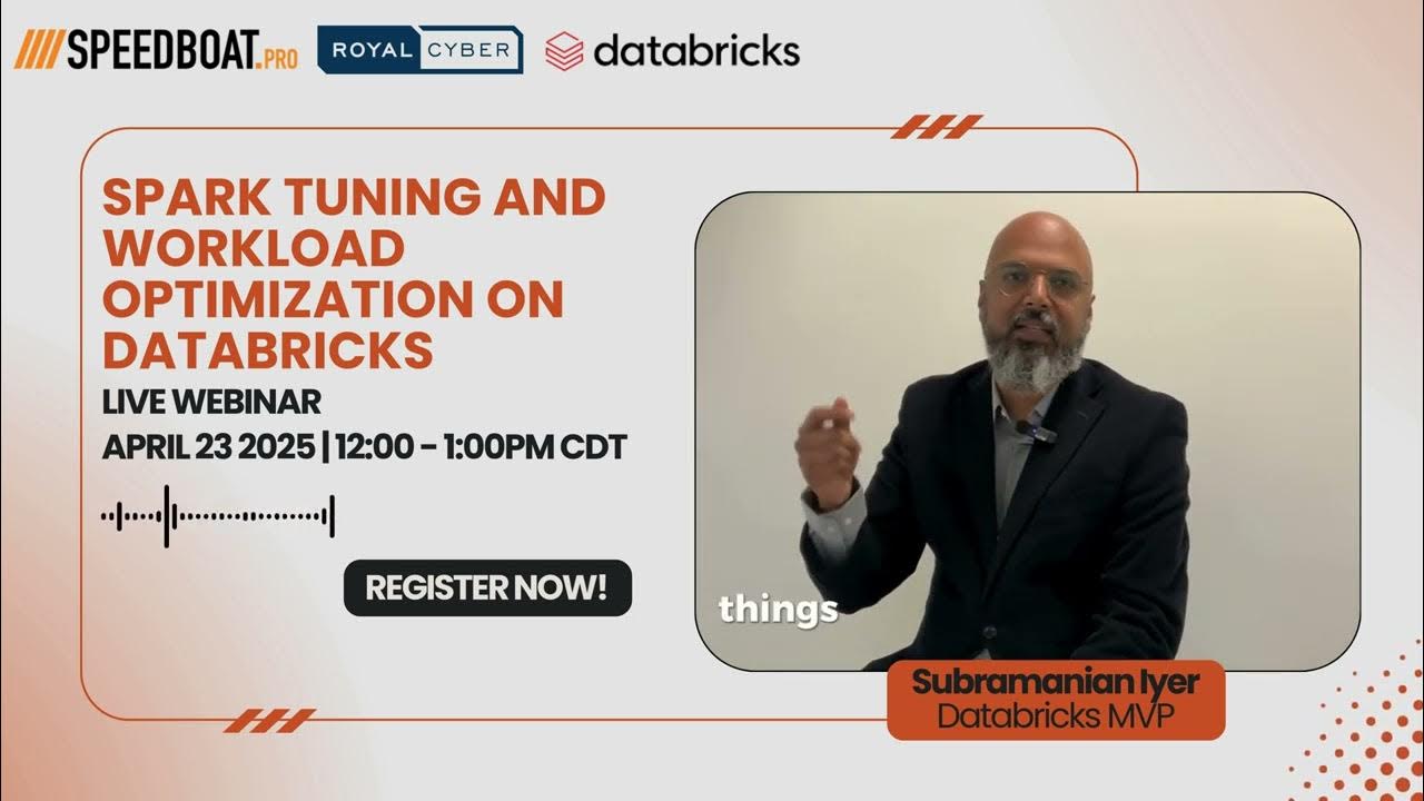 Joint webinar with databricks April 23 promo video - YouTube