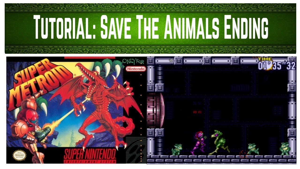 Super Metroid - Tutorial: Save The Animals Ending - YouTube