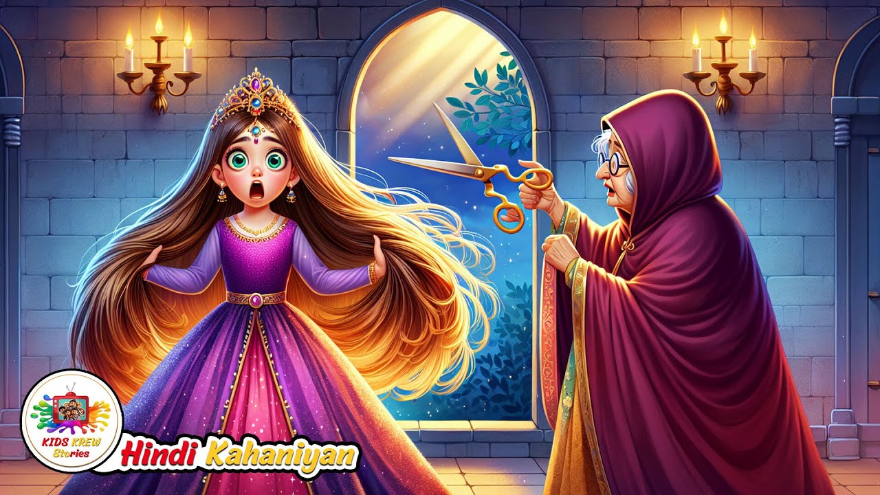 Princess Rapunzel | रॅपन्ज़ेल | Rapunzel in Hindi | Hindi Fairy Tales ...