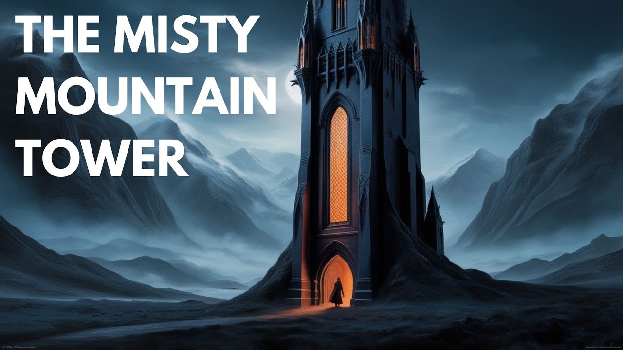 The Lonely Tower Among the Misty Mountains: A Serene and Mystical ...