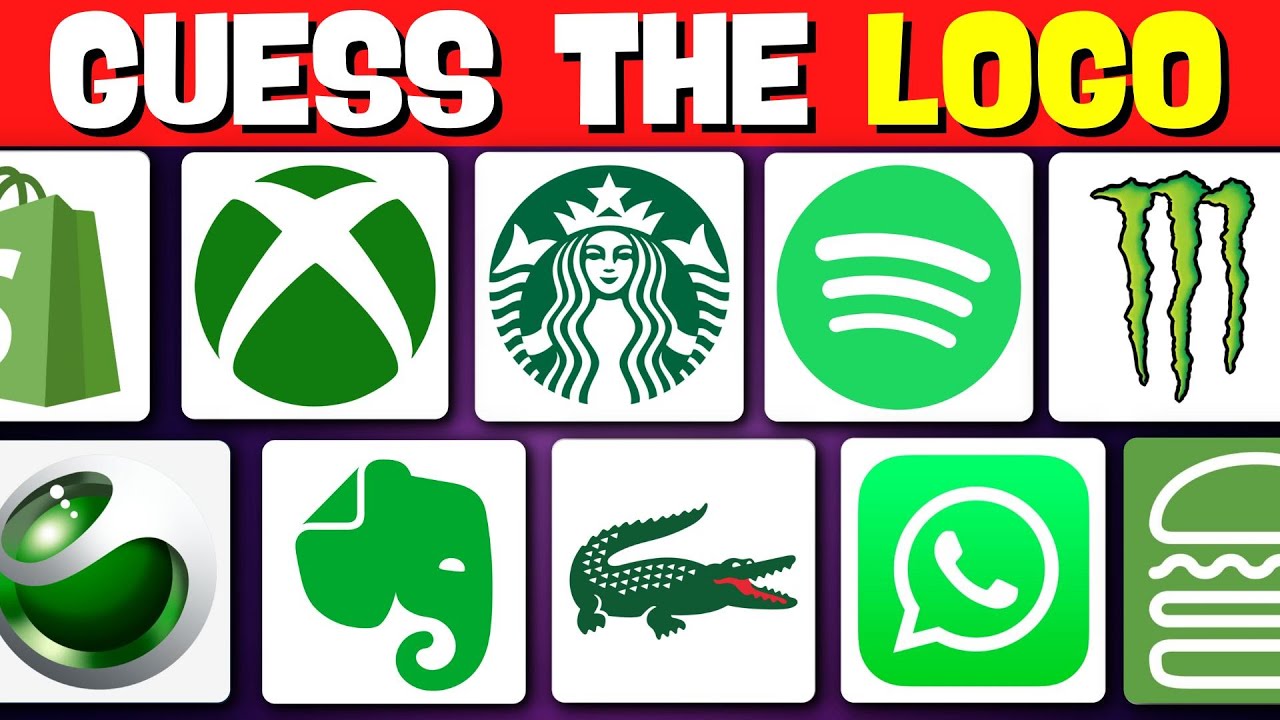 Guess The Logo Green Edition 🍀 | Random Quizzes - YouTube