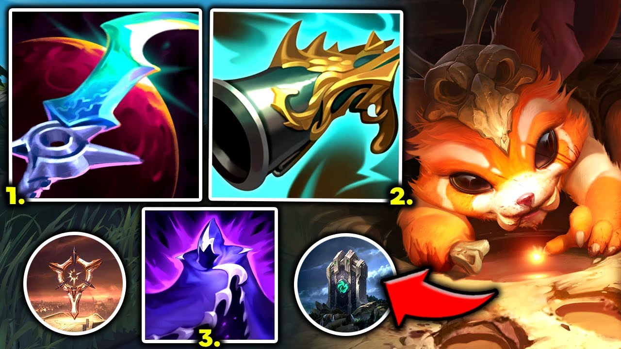 GNAR TOP BUT ONE COMBO = 3000 DAMAGE (LETHALITY GNAR) - S13 Gnar TOP ...