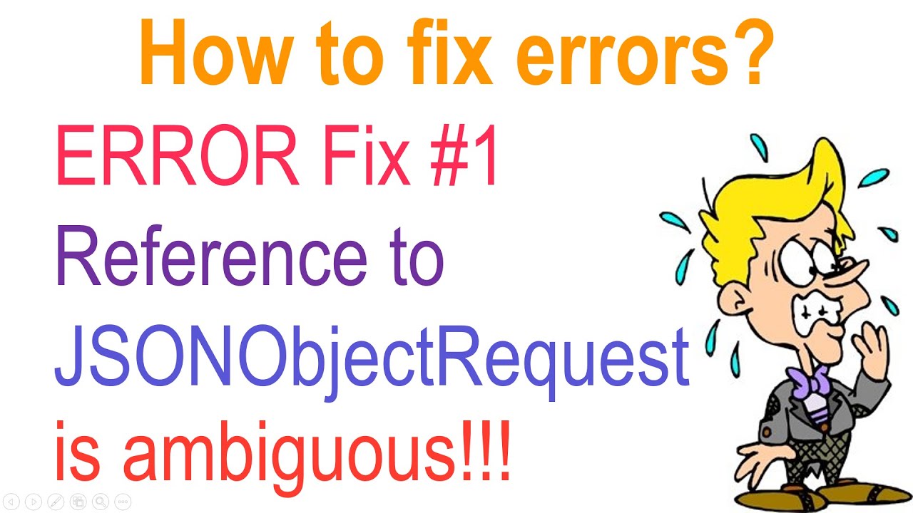264 Fix Reference to JSONObjectRequest is Ambiguous | - YouTube