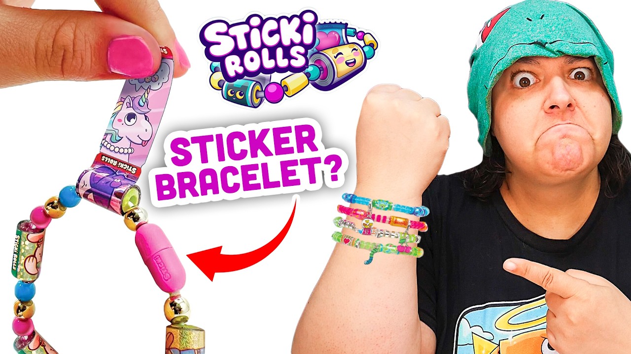 STICKERS & CANDY?! 2 Weird & Unique Bracelet Kits Sticki Rolls Unboxing ...