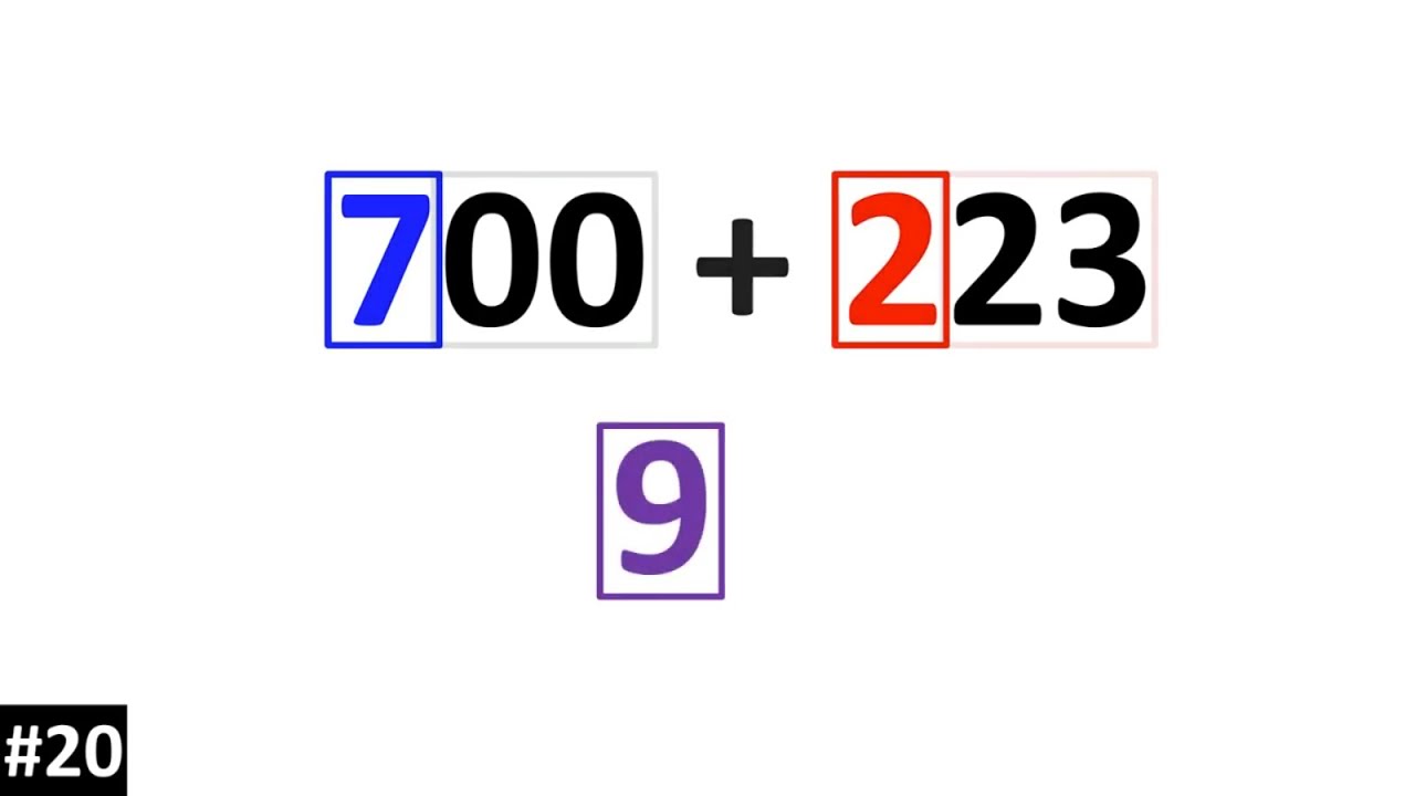 Add Three-Digits by multiple of one hundred (Fastest & Easiest Method ...