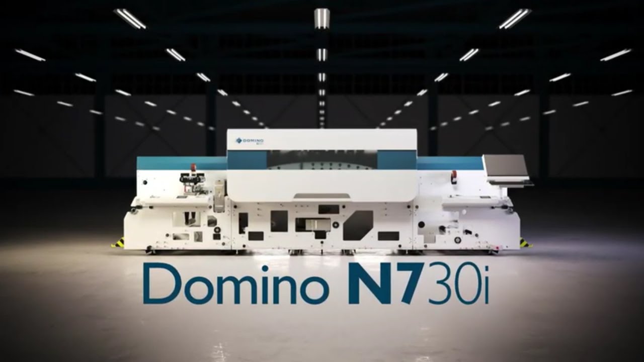 The Domino N730i: 1200dpi Digital Label Press - YouTube