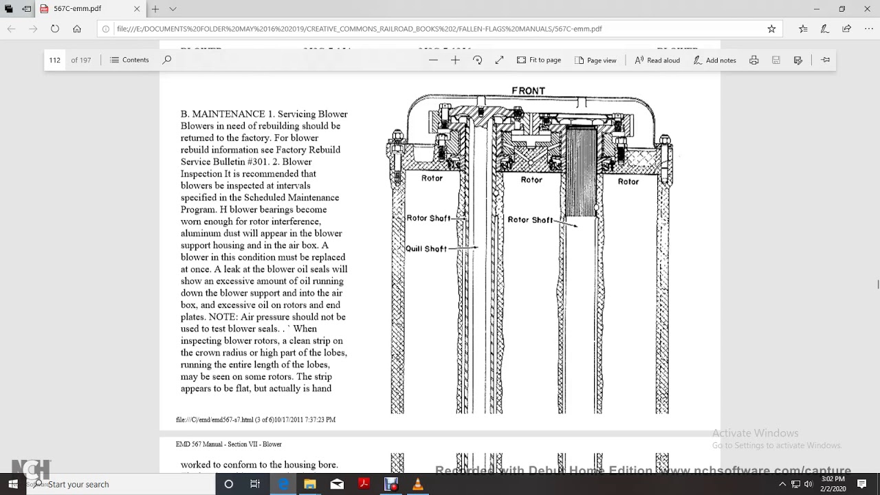 EMD ENGINE MAINTENANCE MANUAL FOR ENGINE 567C CHAPTER 7 - YouTube