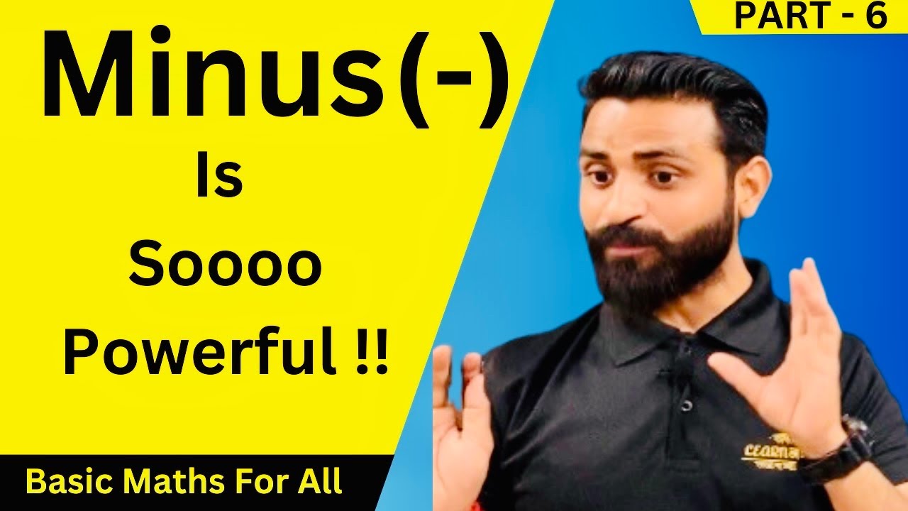 Minus (-) is very powerful 😎 || basic maths || algebra || rule of sign ...