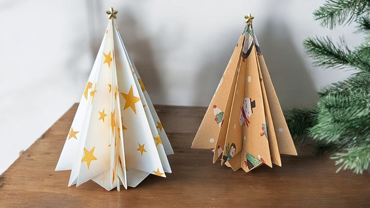 Volumetric Christmas Paper Tree * 3D Folding Paper Craft for Home ...