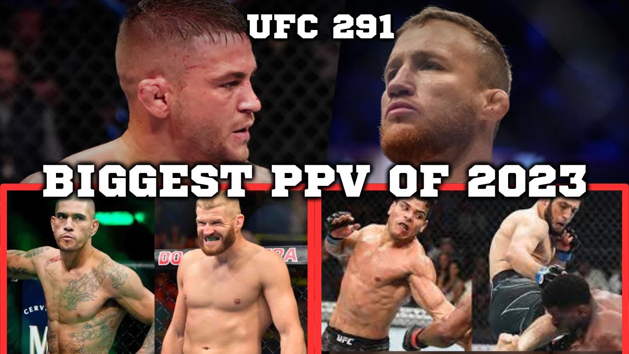 Biggest Fight Card of the year | UFC 291| Poirier vs Gaethje 2 - YouTube
