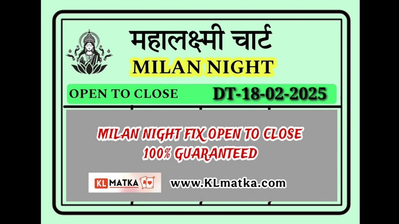 18-02-2025 Milan night Today | Milan night Jodi trick | Milan night ...