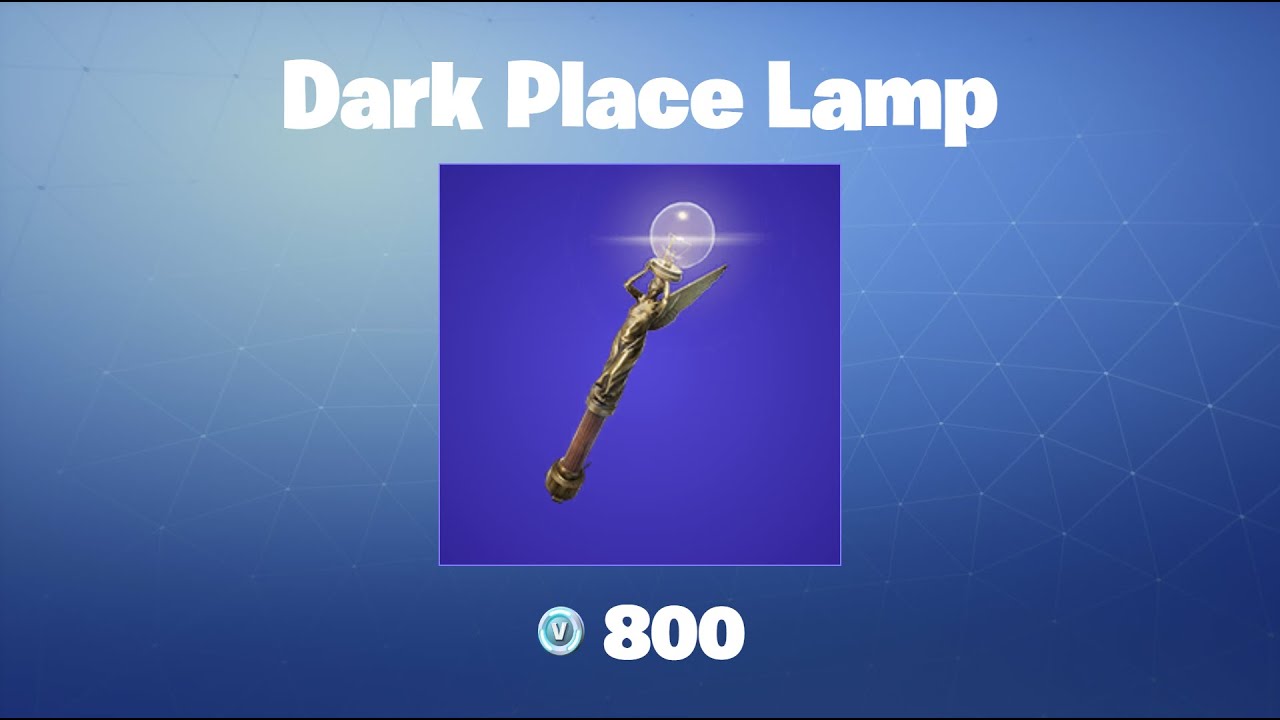 Dark Place Lamp | Fortnite Pickaxe - YouTube