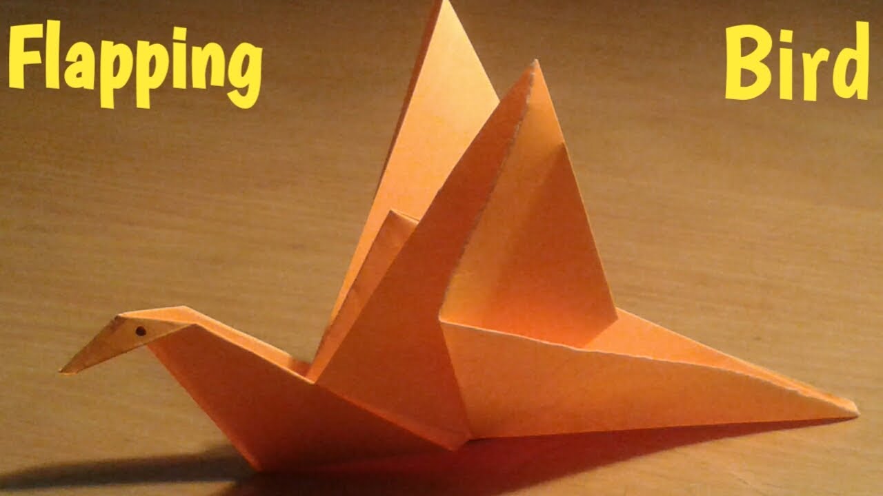 How to make an Origami Flapping Bird - YouTube