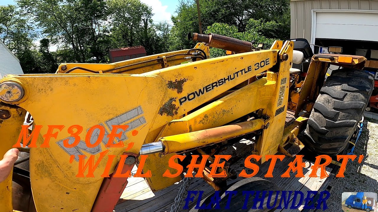 MF30 Massey Ferguson Industrial Loader Tractor; Will She Start? - YouTube