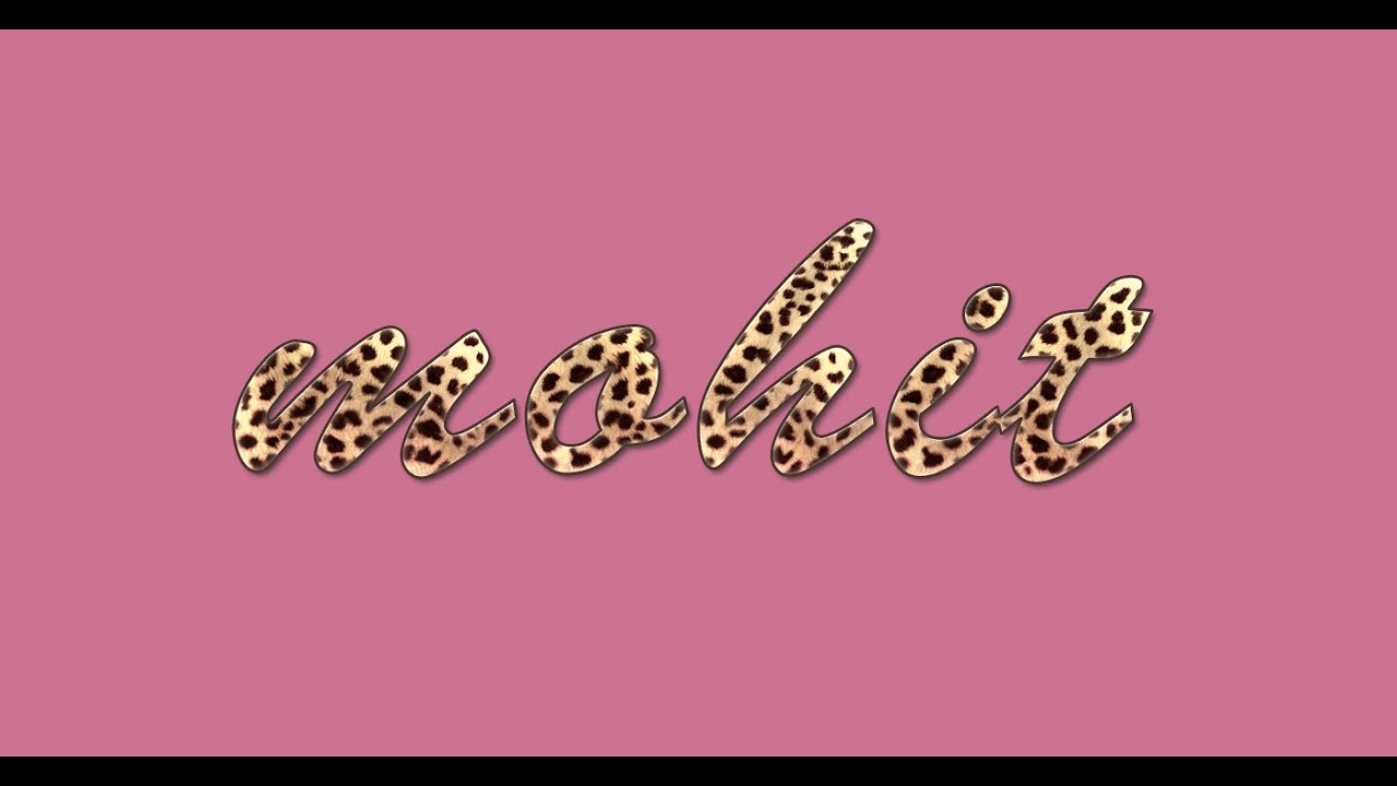 Animal print text effect - YouTube
